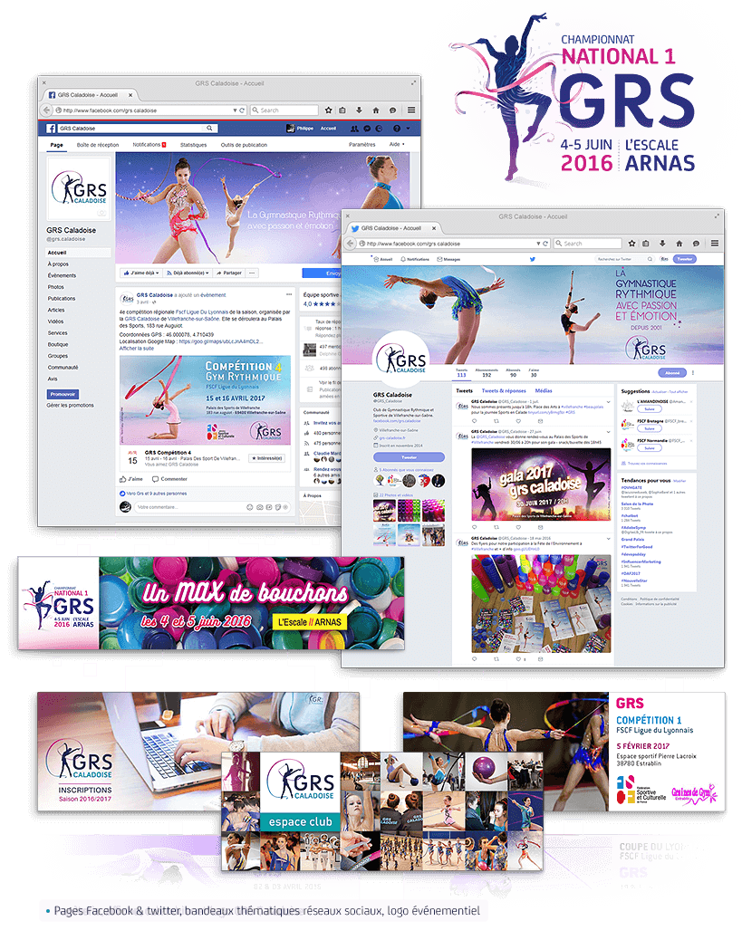 Communication 360° de la GRS Caladoise - marketing sportif